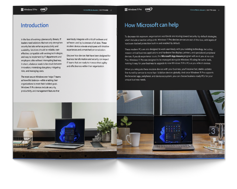 Windows 11 Pro and CDW